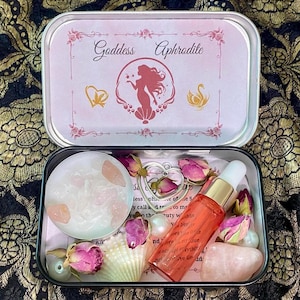 Aphrodite Altar Tin, Goddess Aphrodite Shrine, Goddess of Love and ...