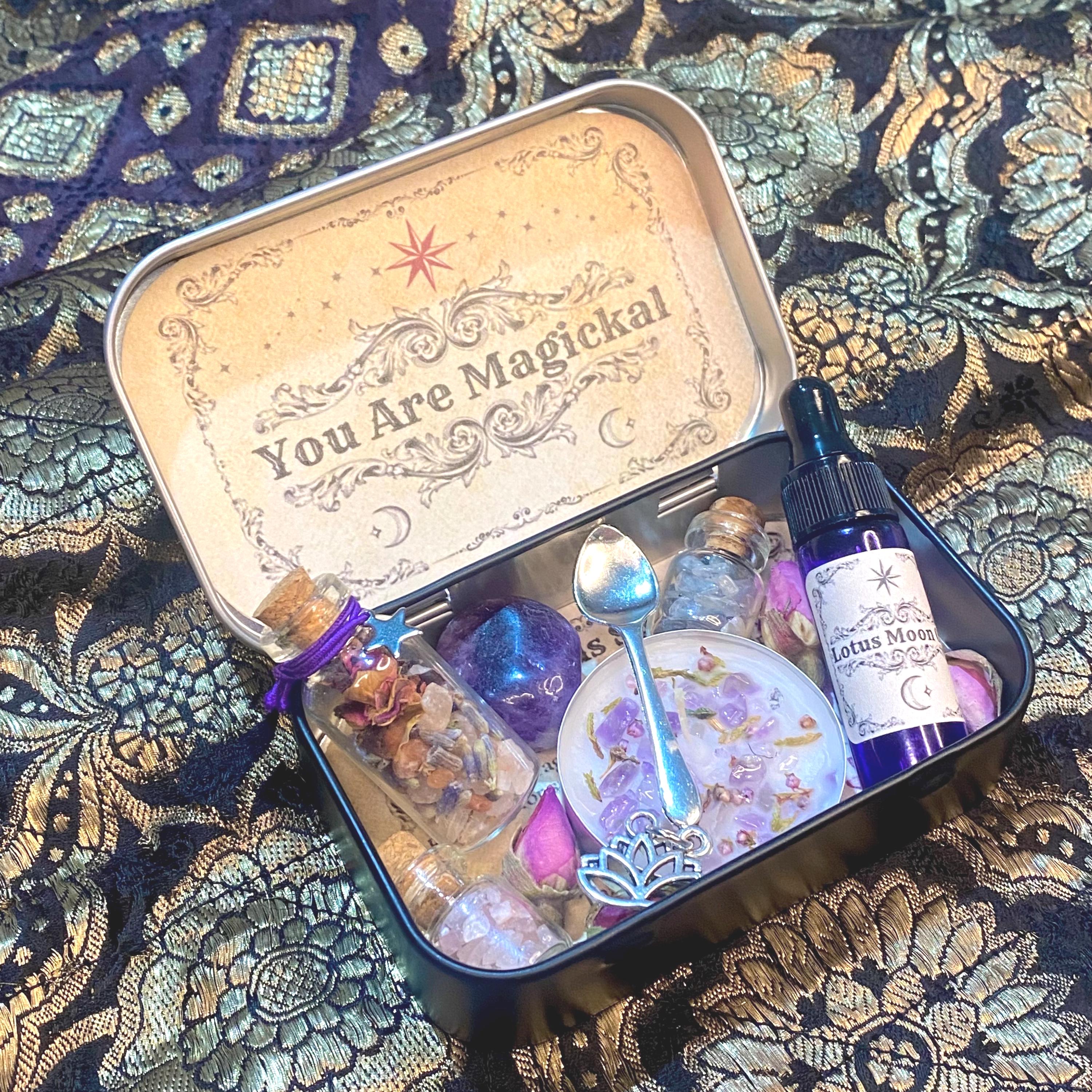 Witch Self Care Tin: Self Love Spell, Witchcraft Altar & Travel Tin ...