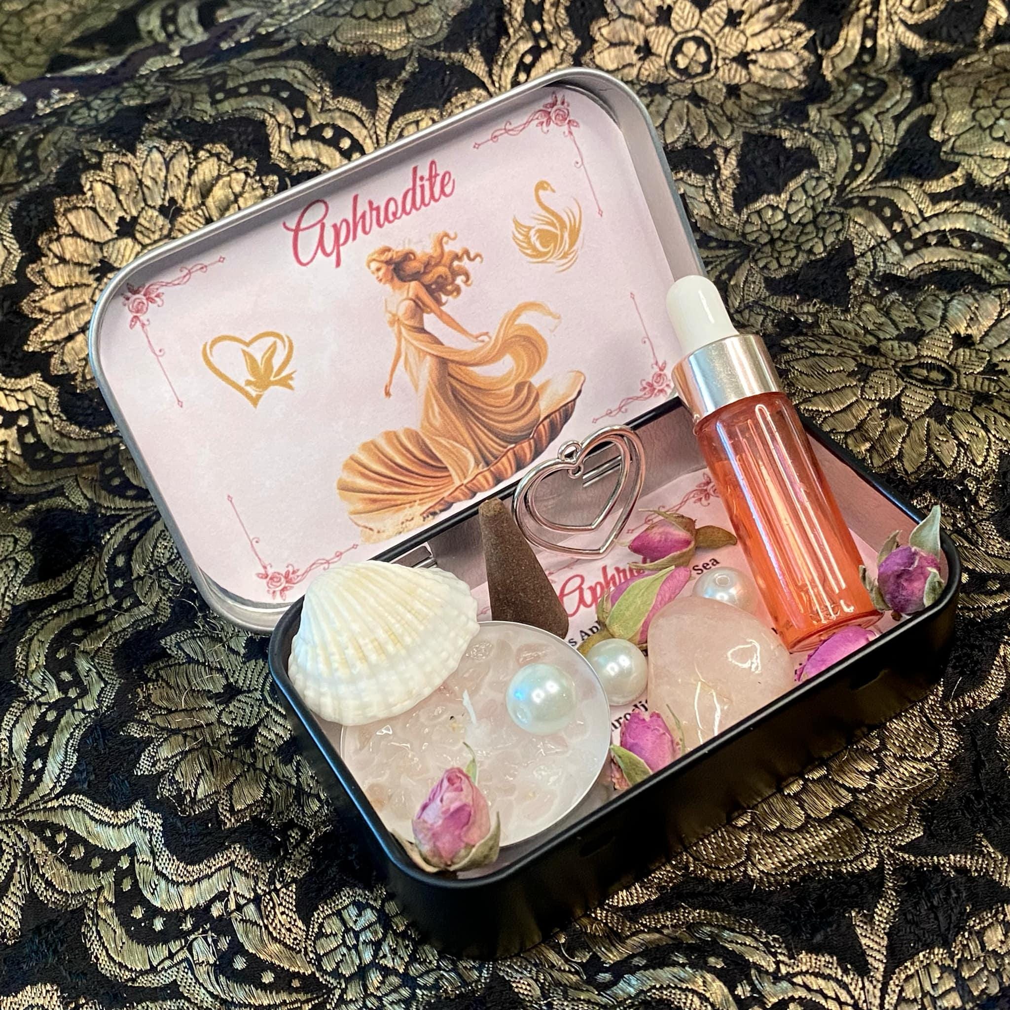 Aphrodite Altar Tin, Aphrodite Shrine, Goddess of Love & Beauty ...