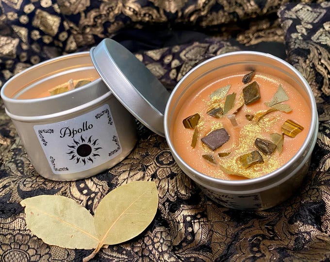 Greek God Apollo Candle - Etsy