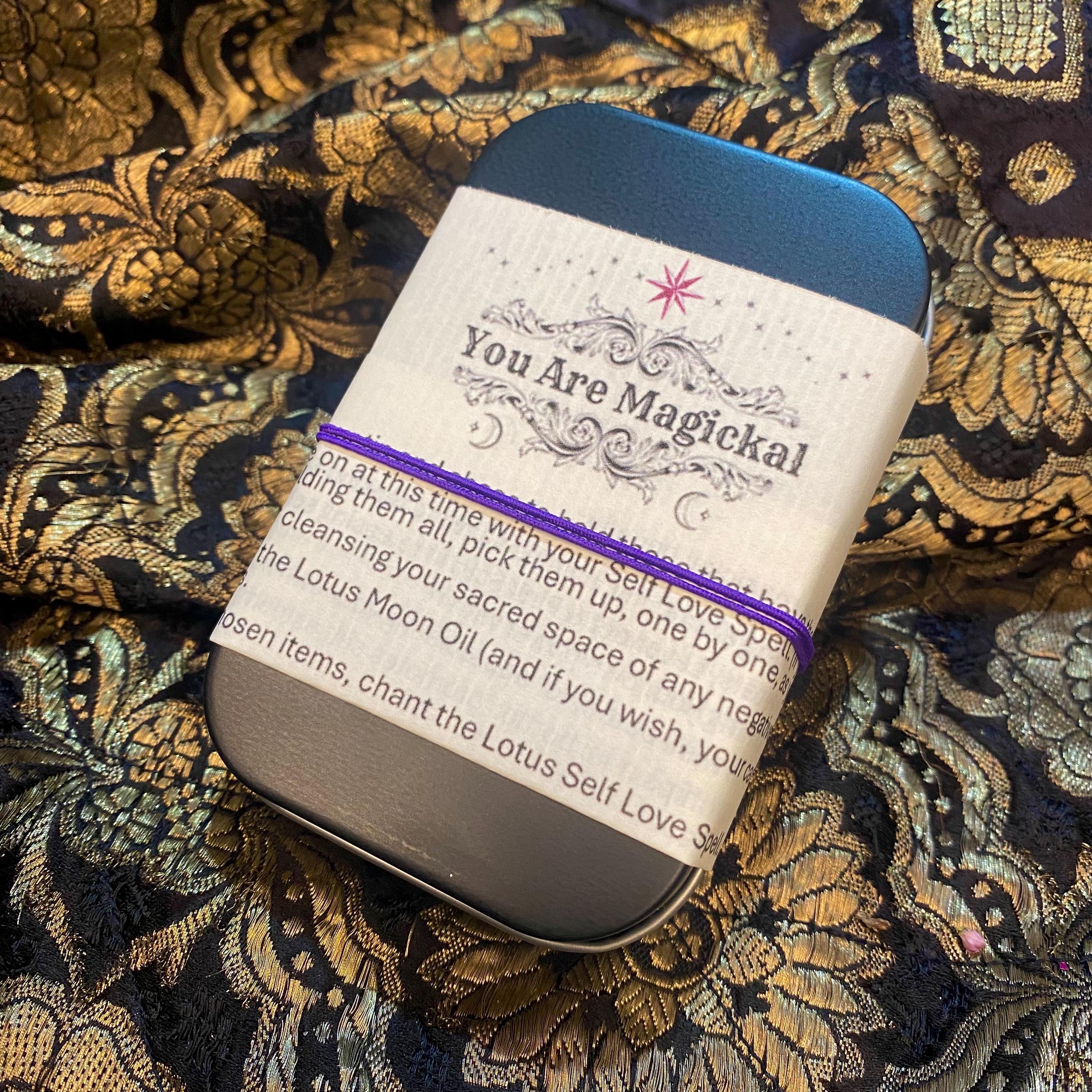 Witch Self Care Tin: Self Love Spell, Witchcraft Altar & Travel Tin ...