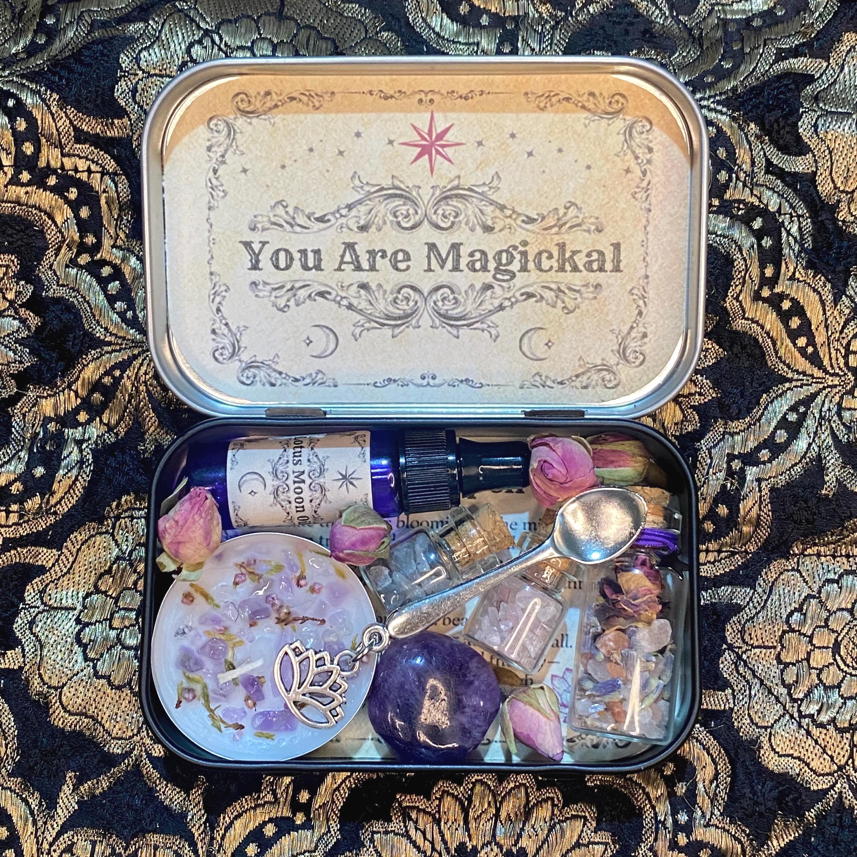 Witch Self Care Tin: Self Love Spell, Witchcraft Altar & Travel Tin ...