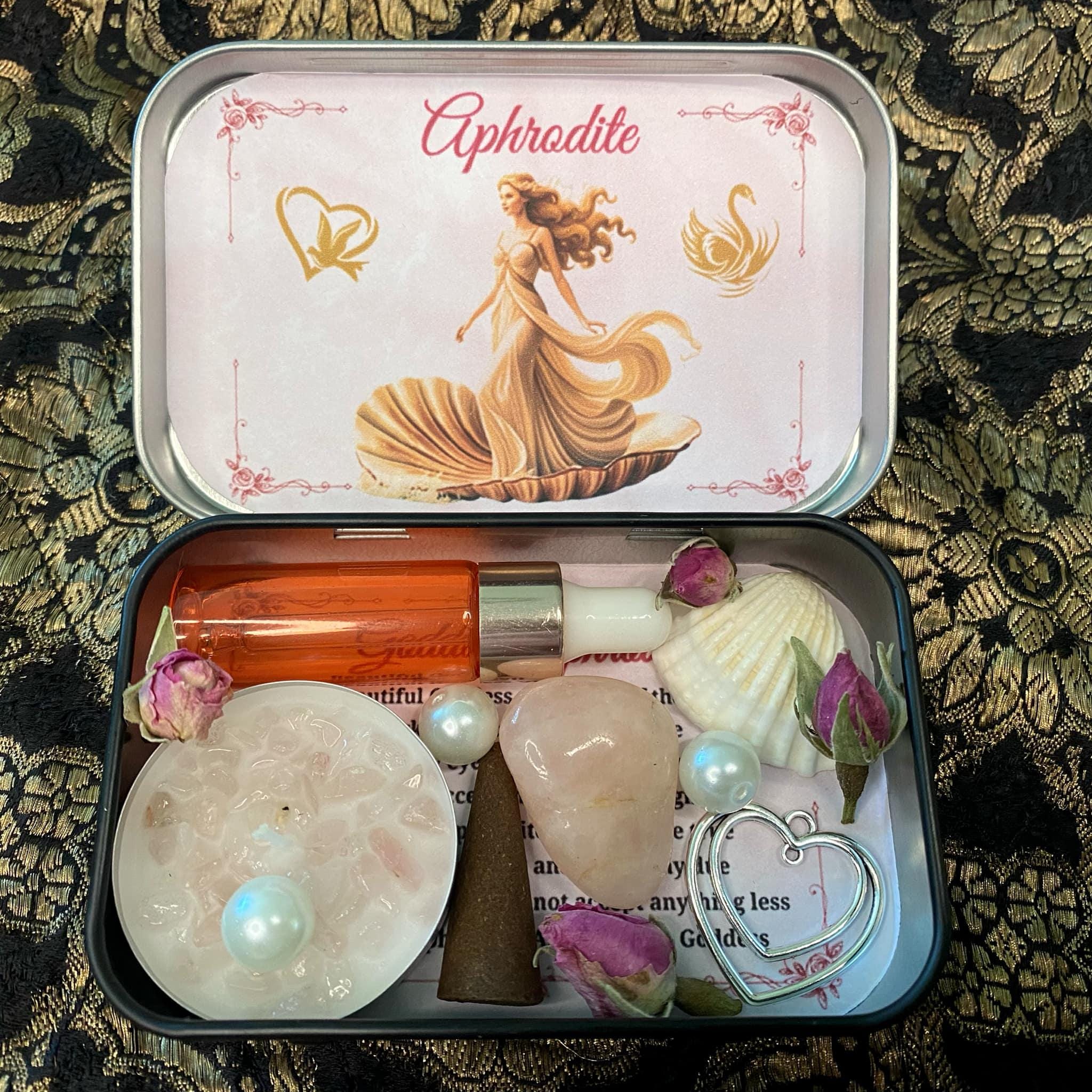 Aphrodite Altar Tin, Aphrodite Shrine, Goddess of Love & Beauty ...