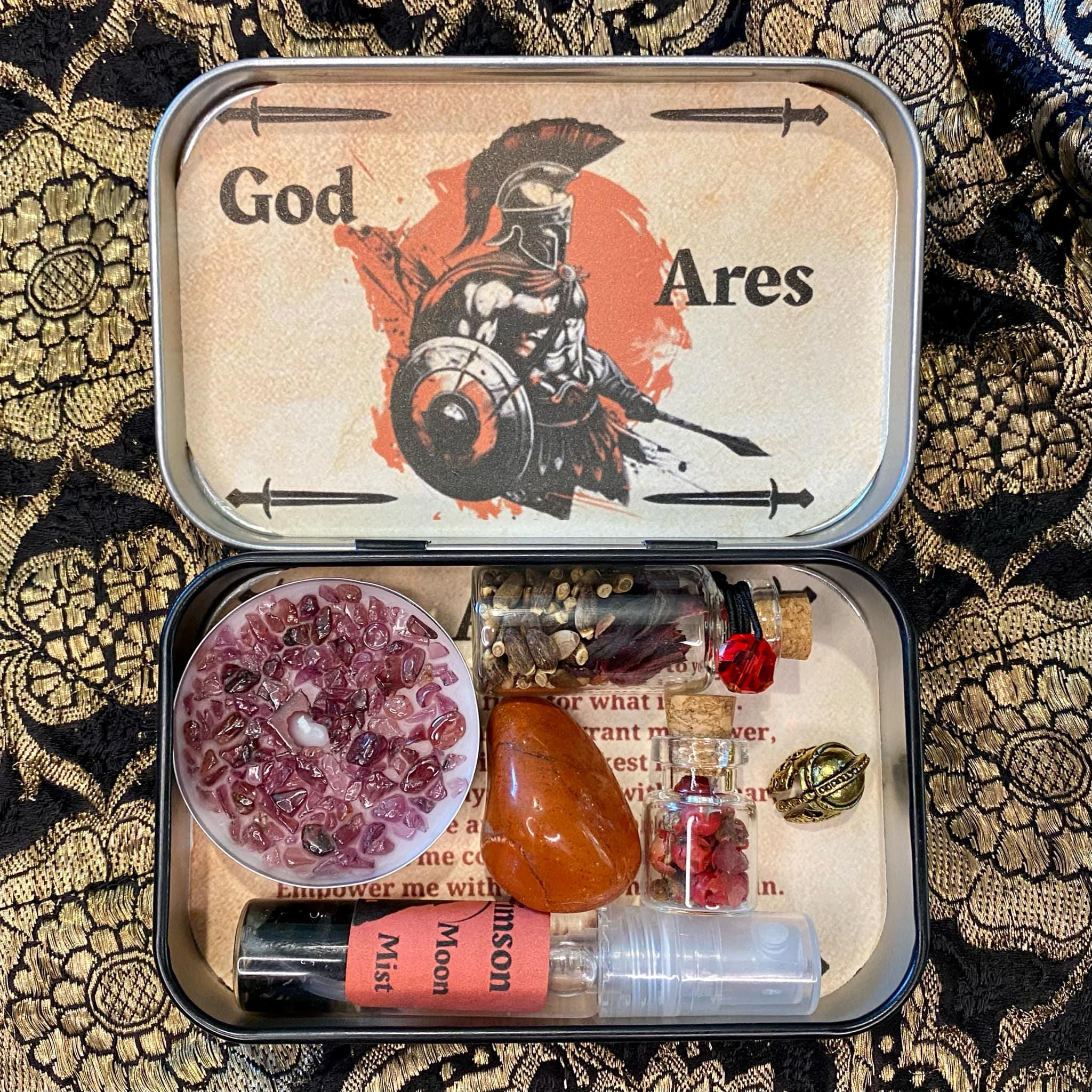 Ares Altar Tin, God Ares Offering, Deity Worship, Deity Décor ...
