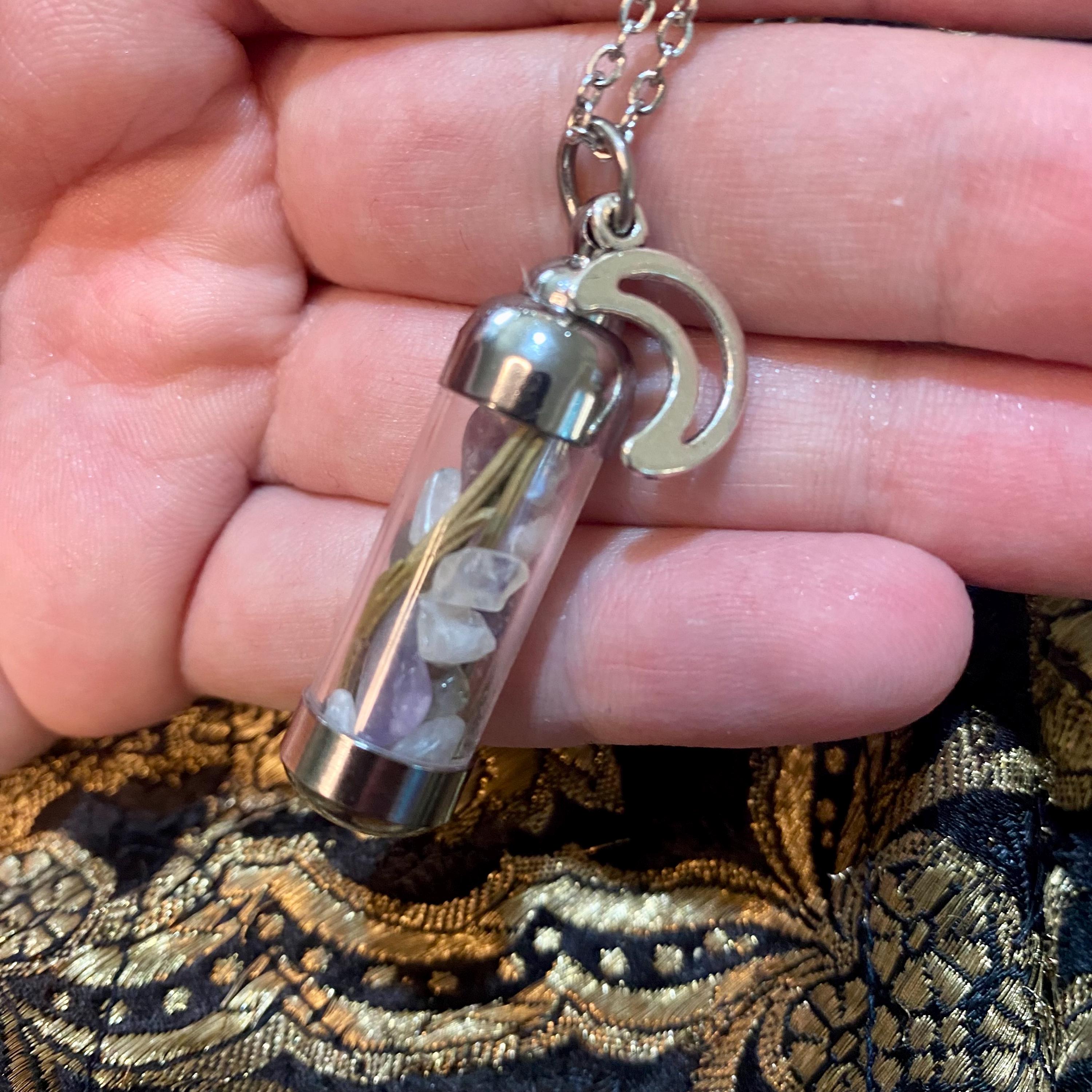 Artemis Talisman Necklace, Artemis Crystal Spell Jar Necklace ...
