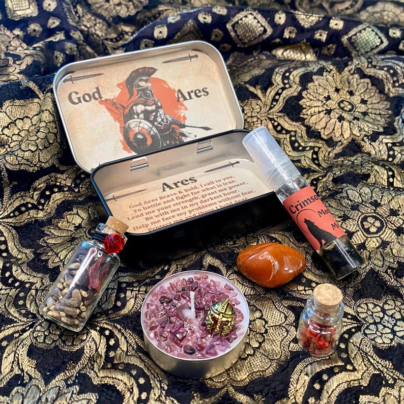 Ares Altar Tin, God Ares Offering, Deity Worship, Deity Décor ...