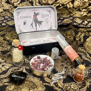 Lilith Altar Tin, Dark Goddess Offering Shrine Tin, Lilith Altar Decor ...