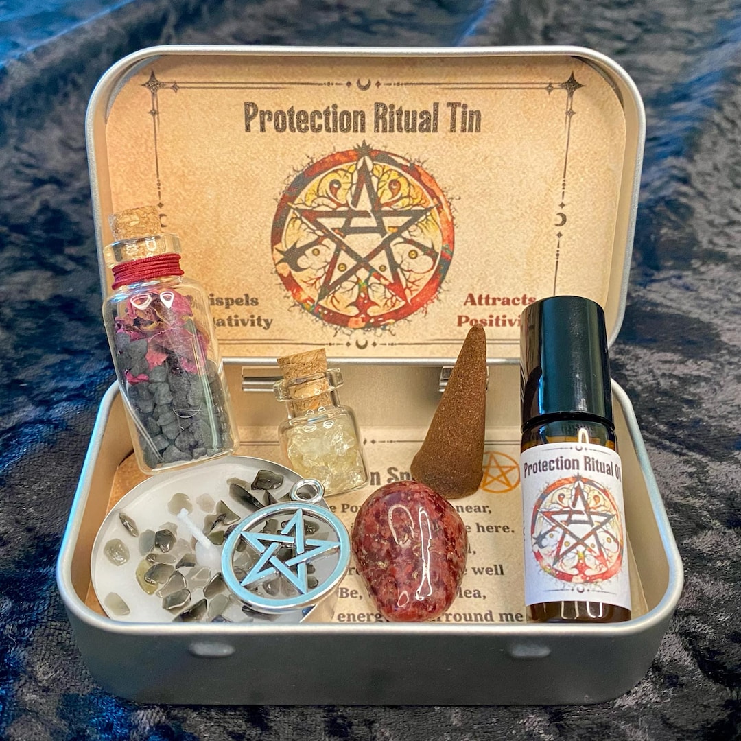 Protection Altar Tin, Energy Cleansing & Positivity Tin, Banish ...