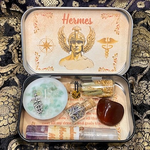 Hermes Altar Tin, God Hermes Offering, Deity Worship, Deity Décor ...