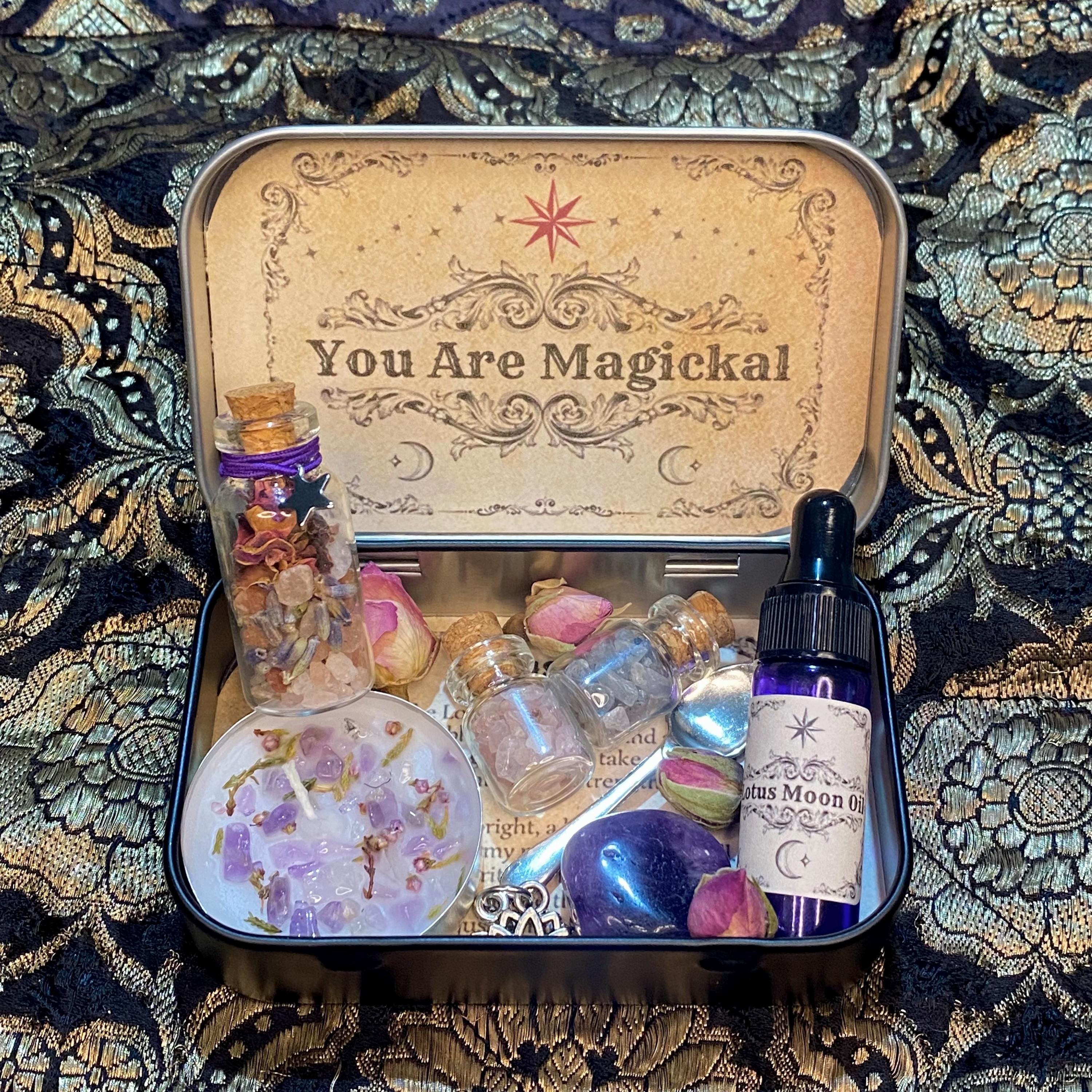 Witch Self Care Tin: Self Love Spell, Witchcraft Altar & Travel Tin ...