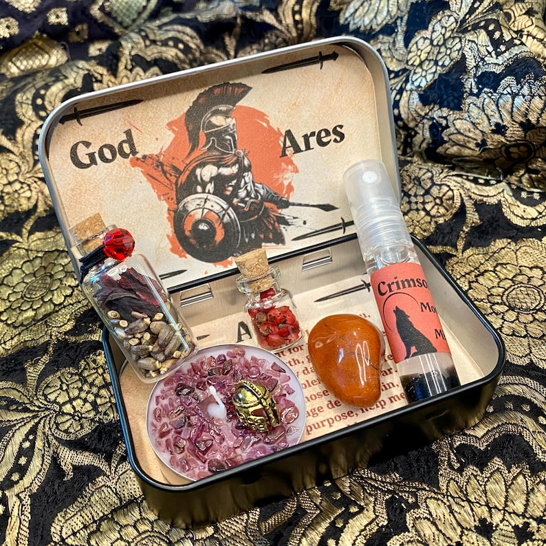 Ares Altar Tin, God Ares Offering, Deity Worship, Deity Décor ...