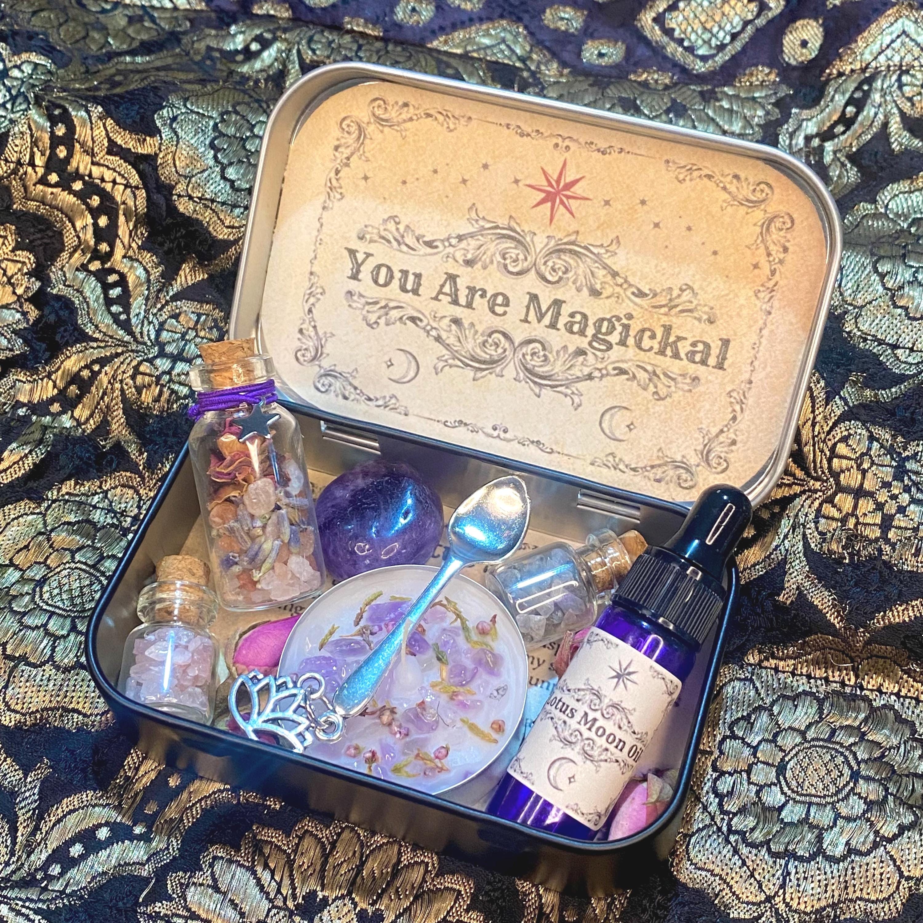 Witch Self Care Tin: Self Love Spell, Witchcraft Altar & Travel Tin ...