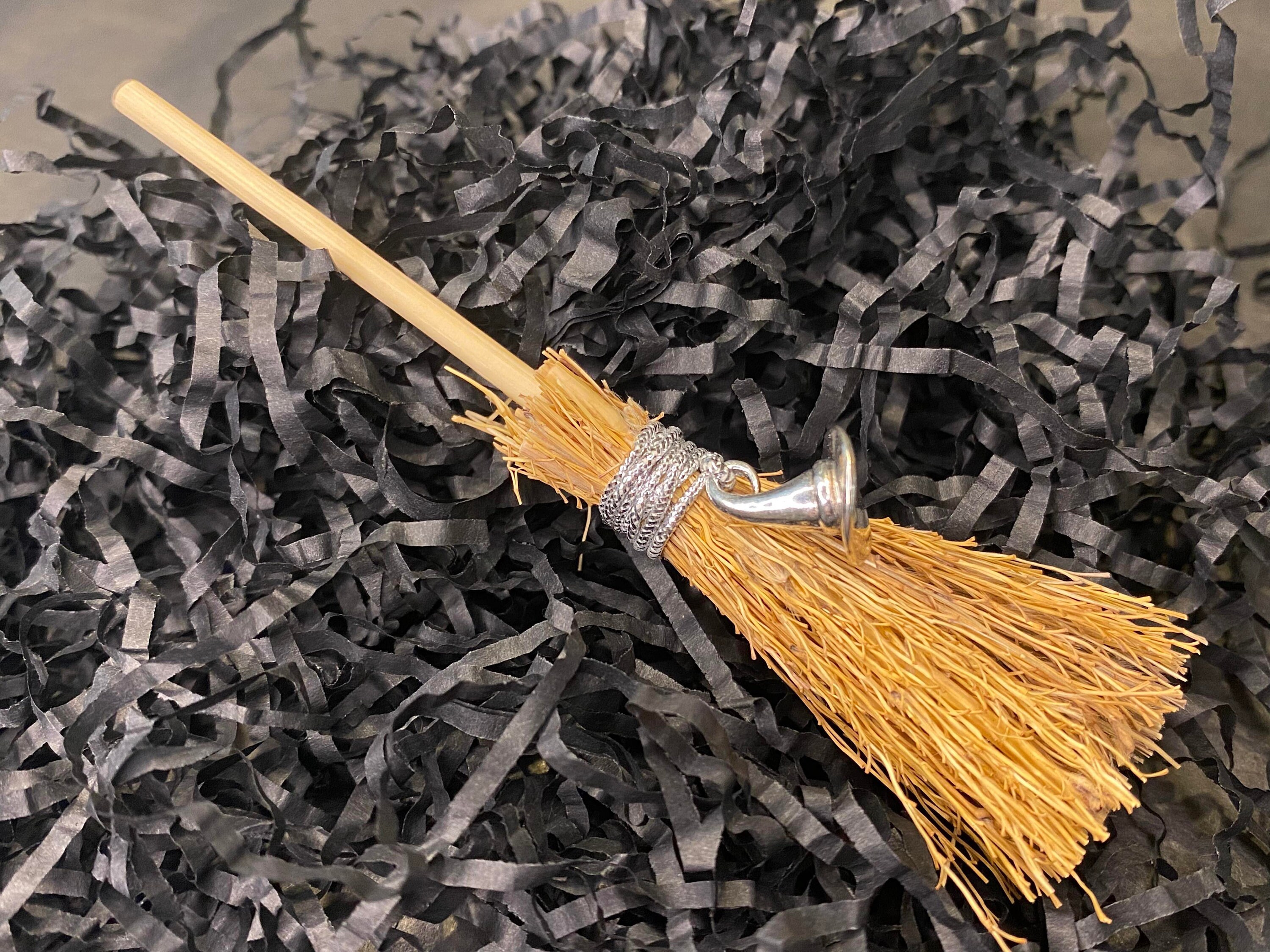 Mini Witches Broomstick, Choice of Charms, Witchcraft Besom Broom ...