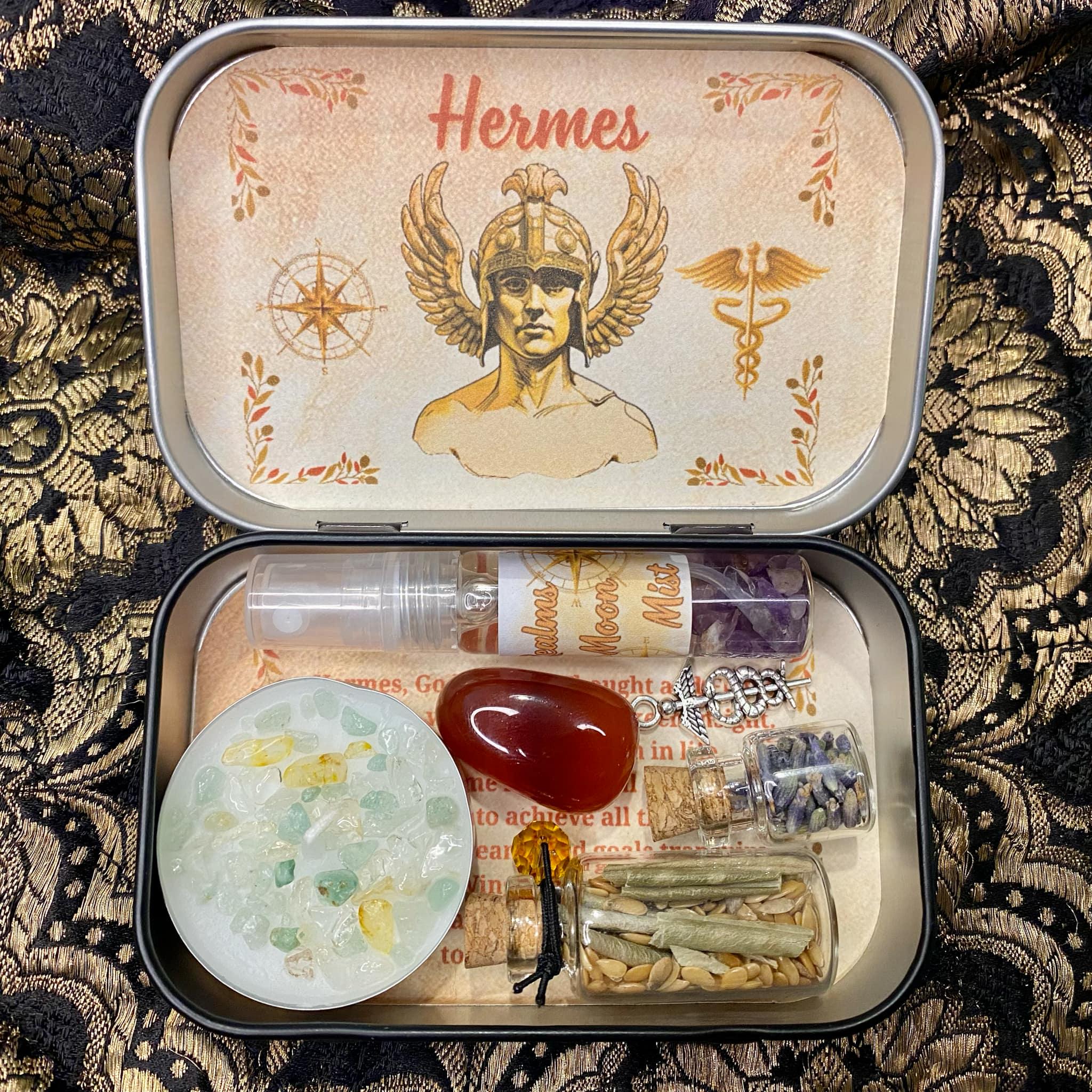 Hermes Altar Tin, God Hermes Offering, Deity Worship, Deity Décor ...