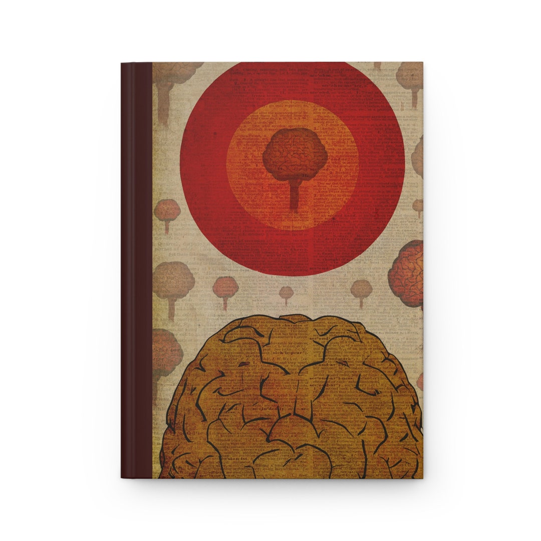 Brain Notebook. Medical Student Gift. Vintage Neurology Art ...