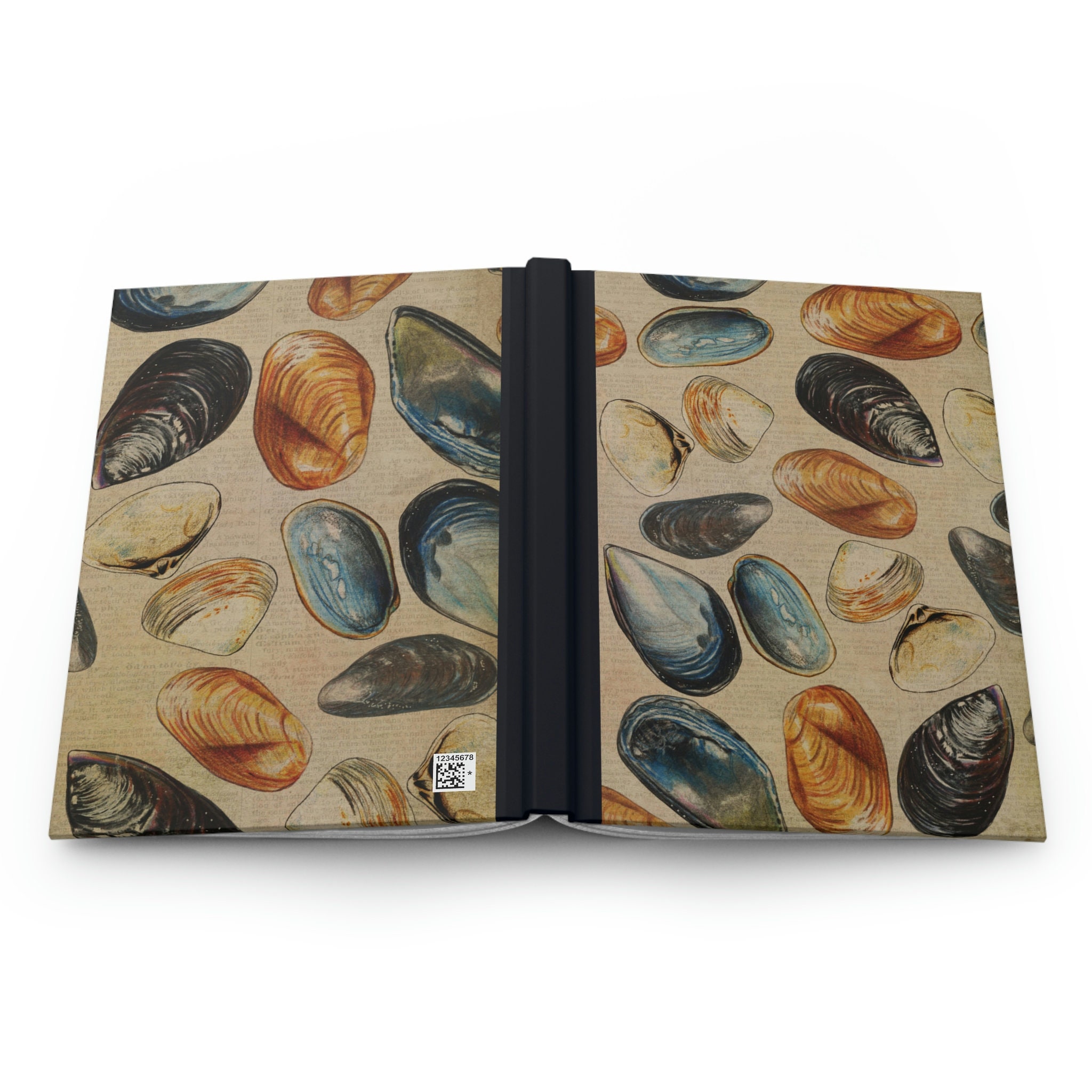 Seashell Notebook. Ocean Notebook. A5 High Quality Hardcover - Etsy