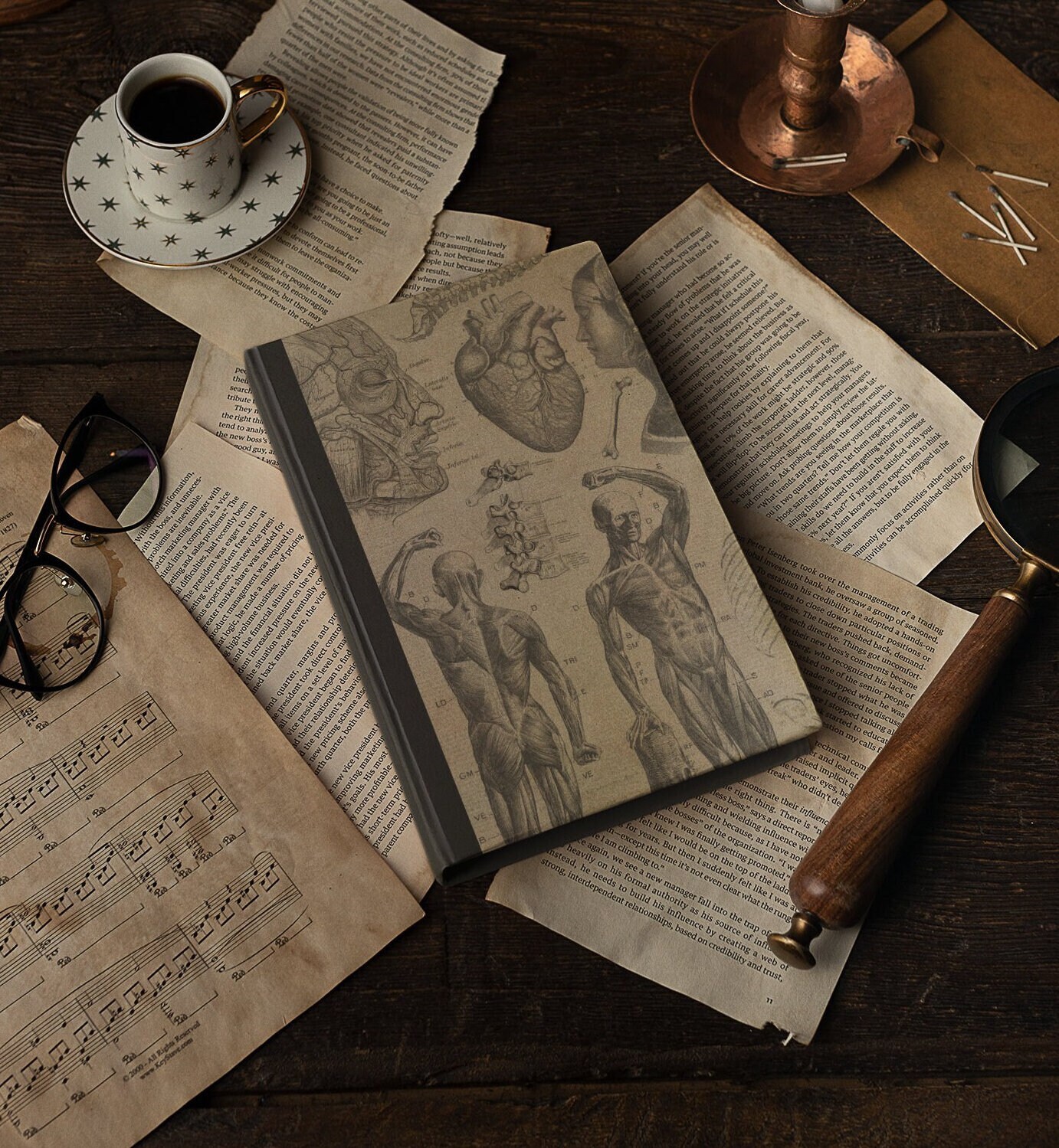 Anatomy Notebook Medical Student Gift. Human Anatomy Cover Design. - Etsy