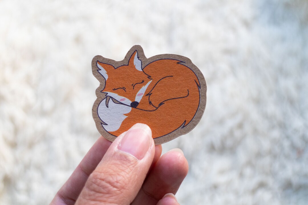 Fuchs Sticker 5 Pieces Animal Sticker for Baby Book Birth - Etsy