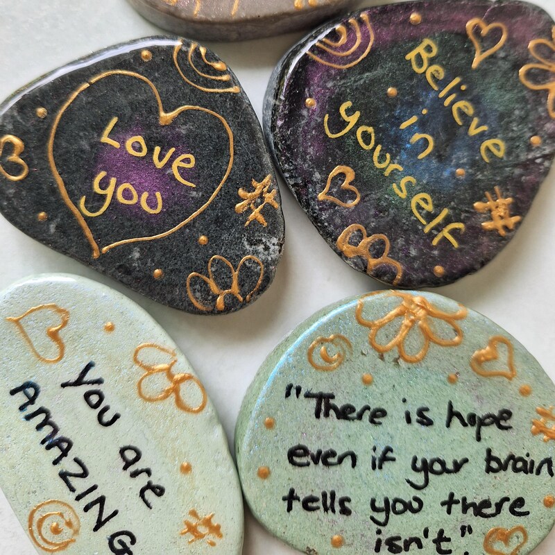 Message Stones - Etsy
