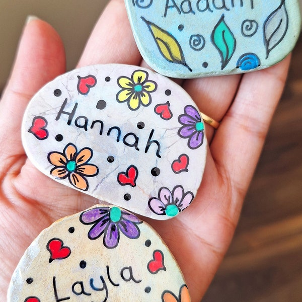 Painted Pebble - Etsy