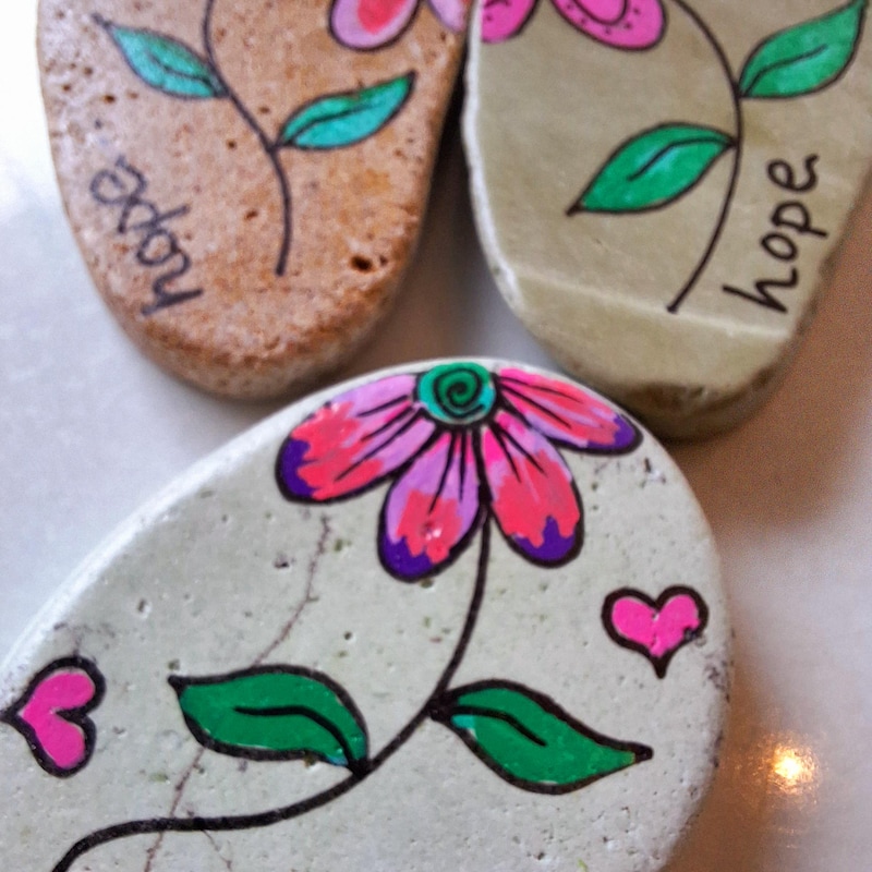 Handpainted Rocks - Etsy