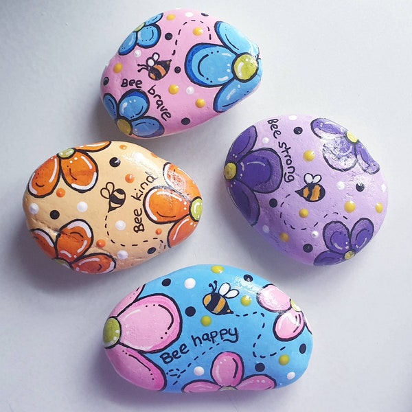 Handpainted Rocks - Etsy