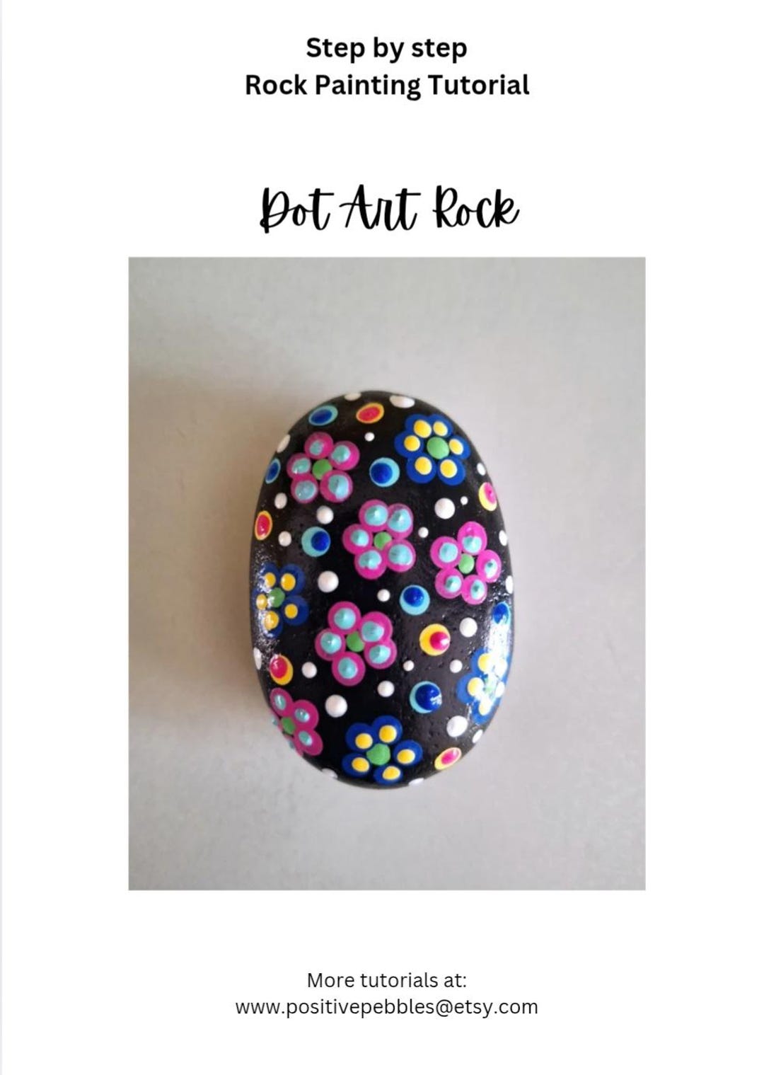 Dot Art Rock Painting Tutorial, Step-by-step Guide, Mandala Dotting for ...