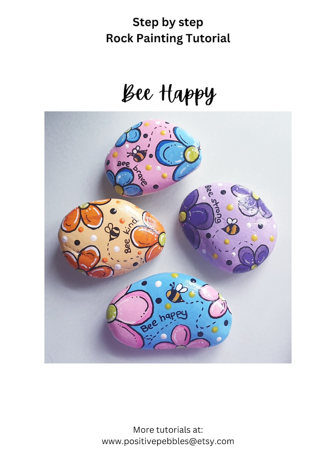 Rock Painting Tutorial - Step by Step Guide, DIY Craft Instructions ...