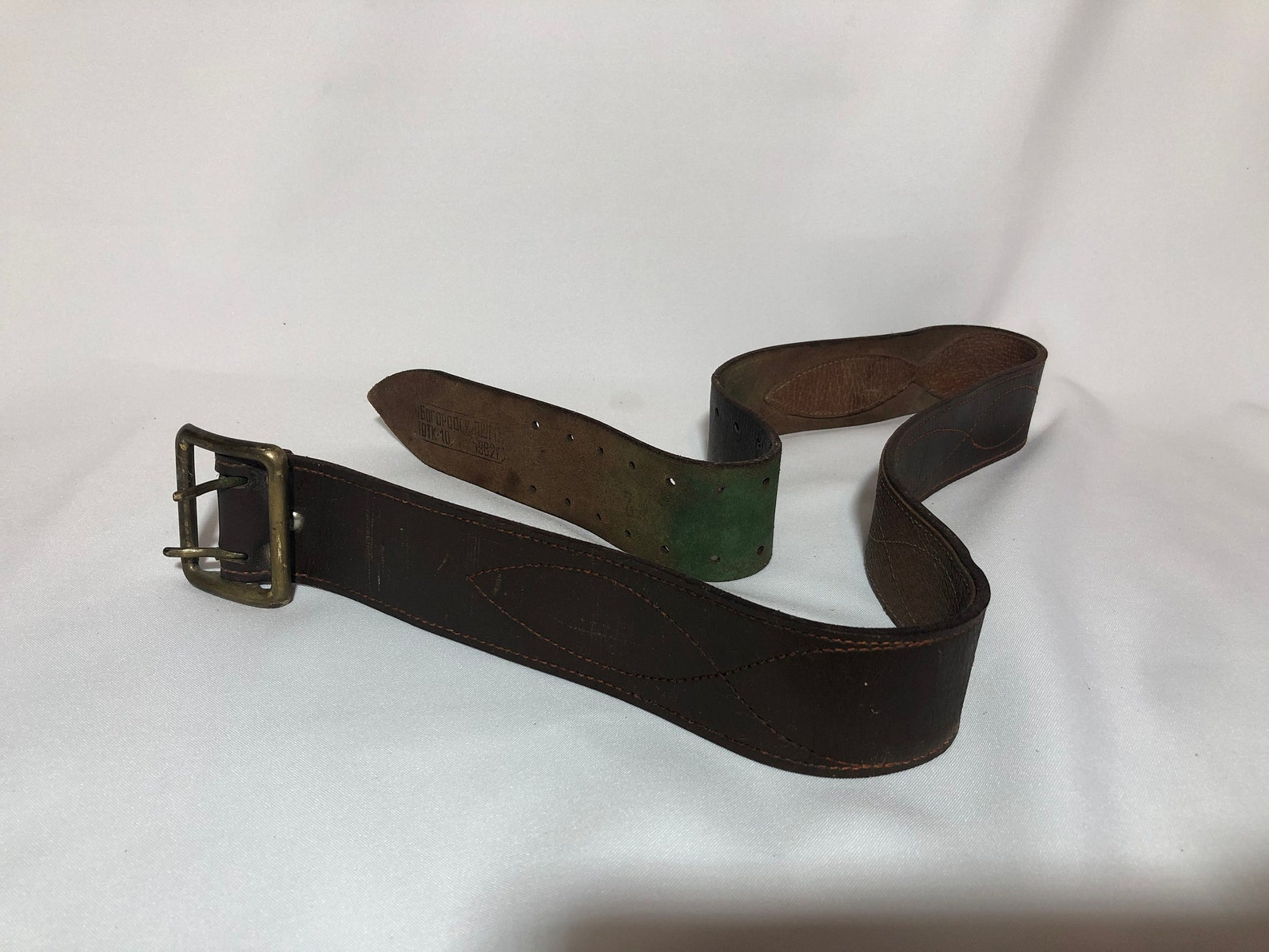 Soviet military officers leather BELT Russian Army belt USSR | Etsy