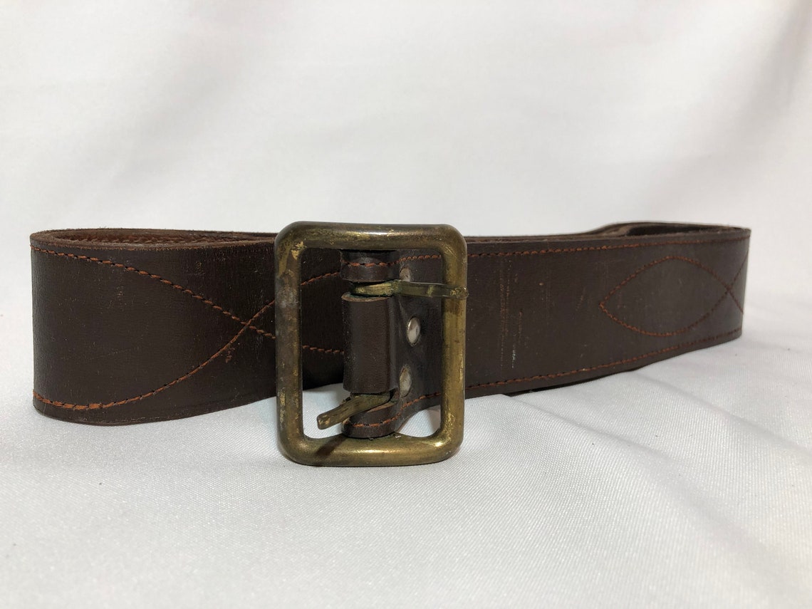 Soviet military officers leather BELT Russian Army belt USSR | Etsy