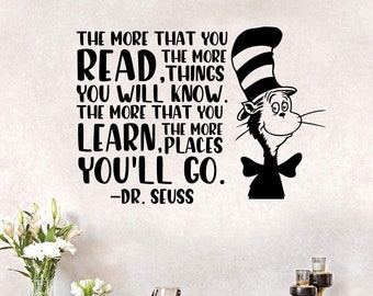 Dr Seuss Wall Decal - Etsy