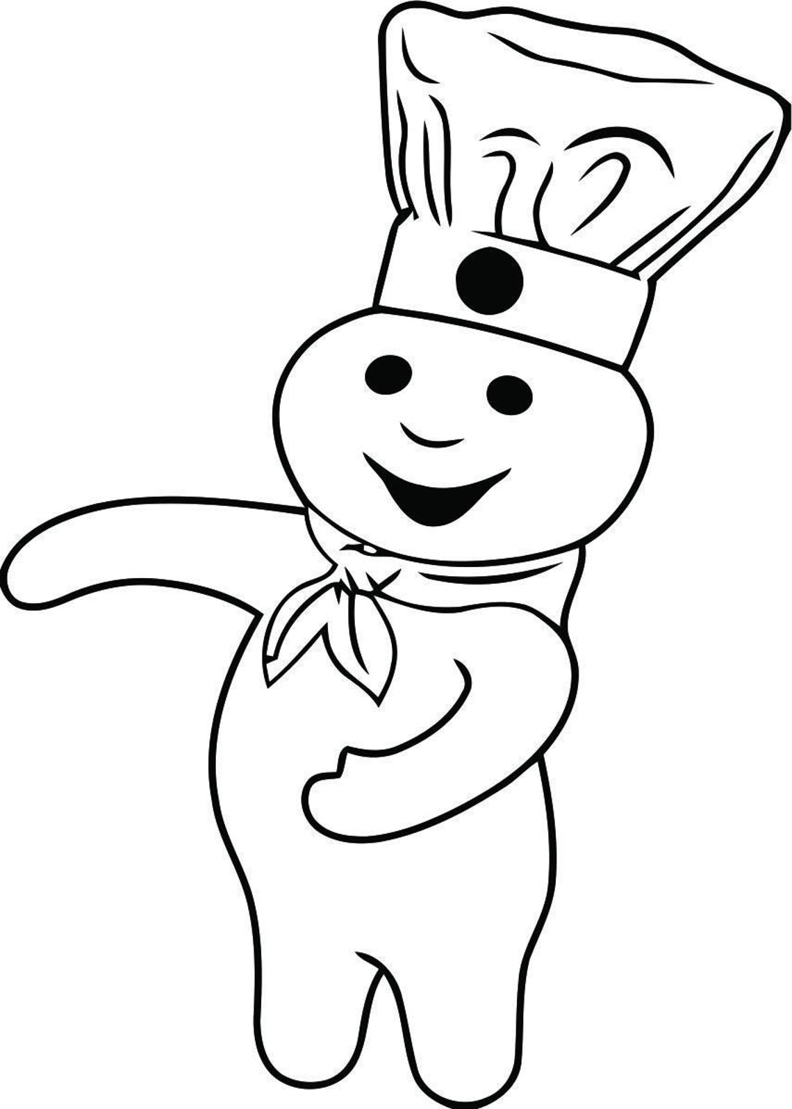 Pillsbury Doughboy Children Cartoon Wall Decals Pillsbery - Etsy