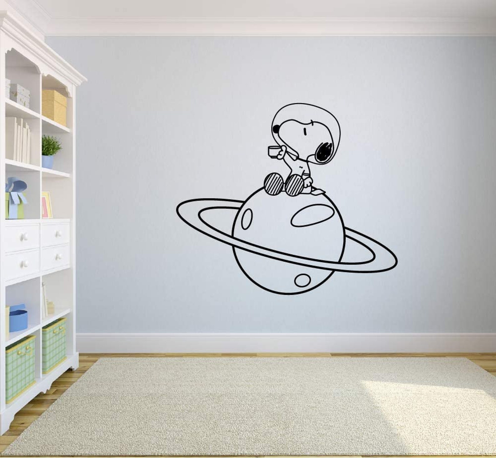 Snoopy en el espacio Lindo Luna Marte o Bust Snoopy Estrellas | Etsy