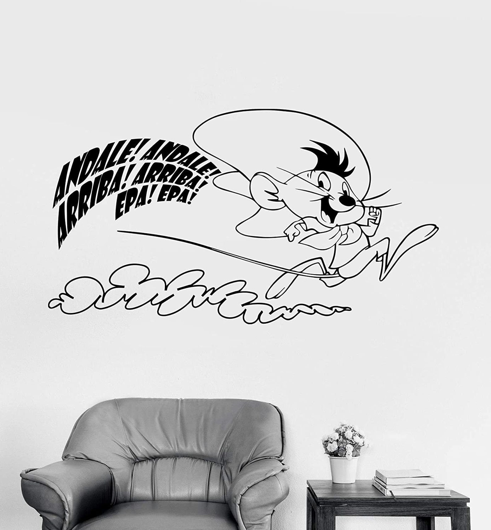 Speedy Gonzales Andale Andale Arriba Arriba Cartoon Wall | Etsy Speedy Gonzales Andale Andale Arriba Arriba Cartoon Wall | Etsy