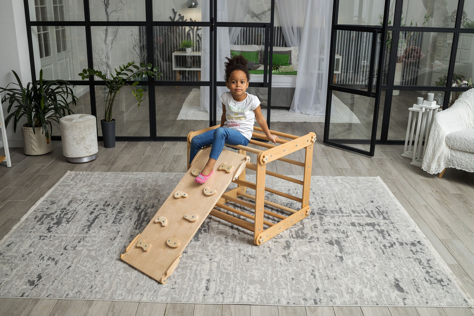 Set of Three Items Climbing Arch Toddler Ramp and Triangle - Etsy