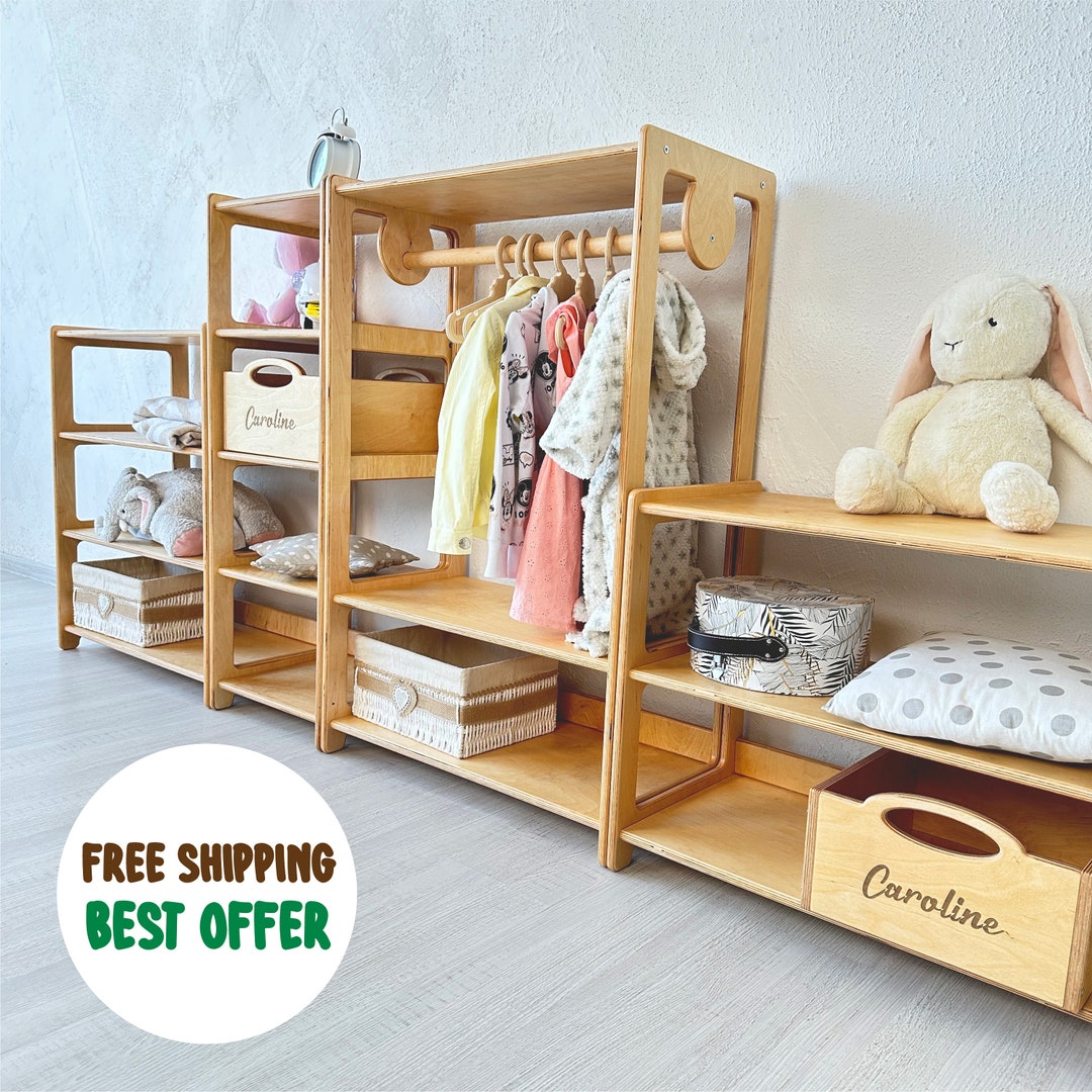 Children's Wardrobe, Clothing Rack, Kid Wardrobe, Clothes Hanger ...