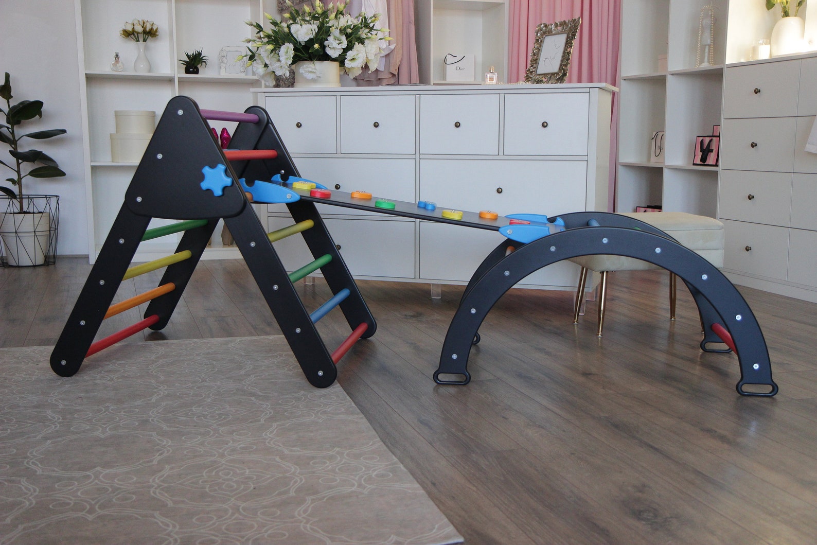 Set of three items Climbing Arch Toddler Ramp and Triangle | Etsy