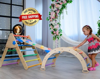 Foldable Climbing Triangle Arch With Ramp Set of Three | Etsy