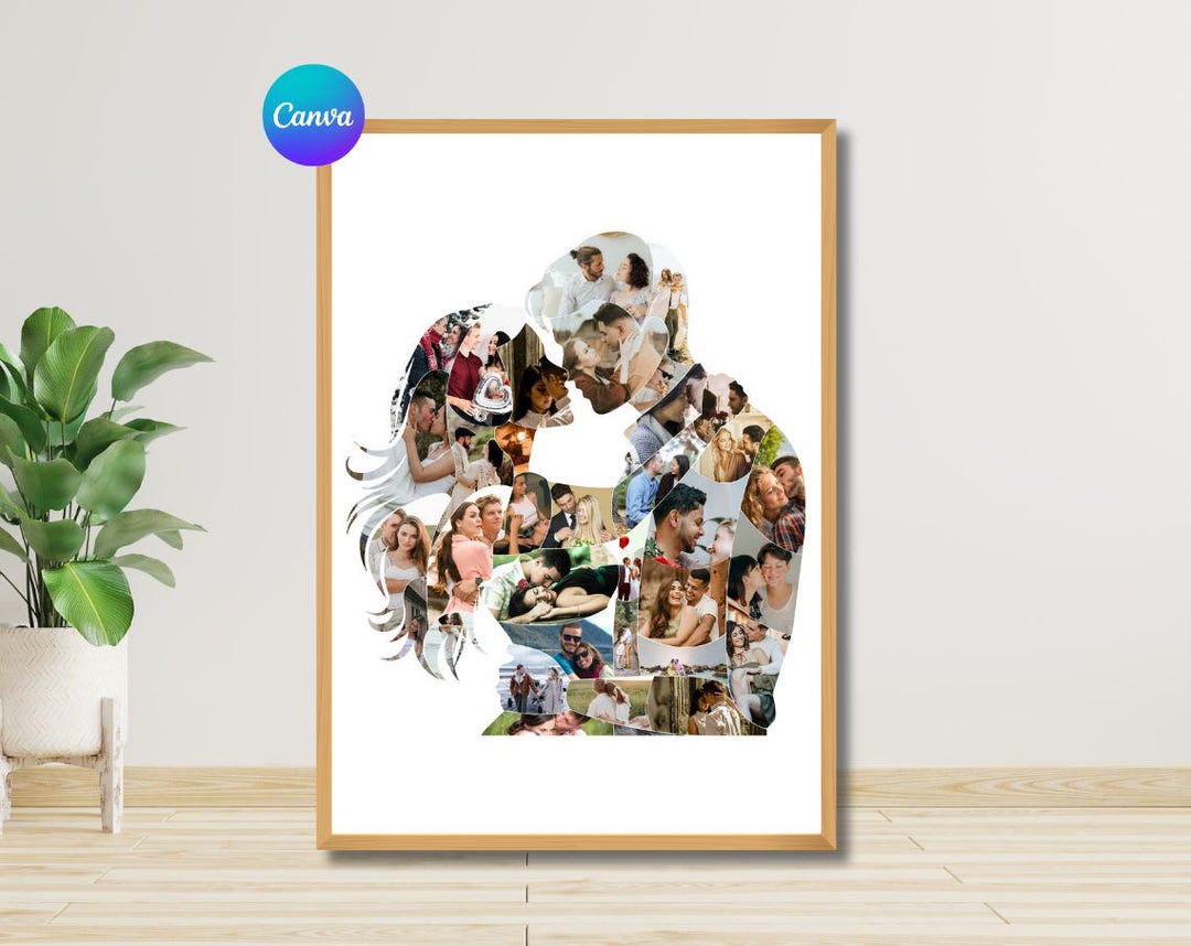 Love Photo Collage Template Photo Collage Valentine's Day Couples ...