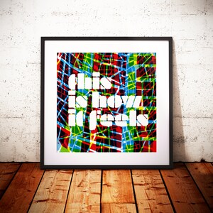 This is How It Feels Inspiral Carpets Lyrics Typography Printed Square ...