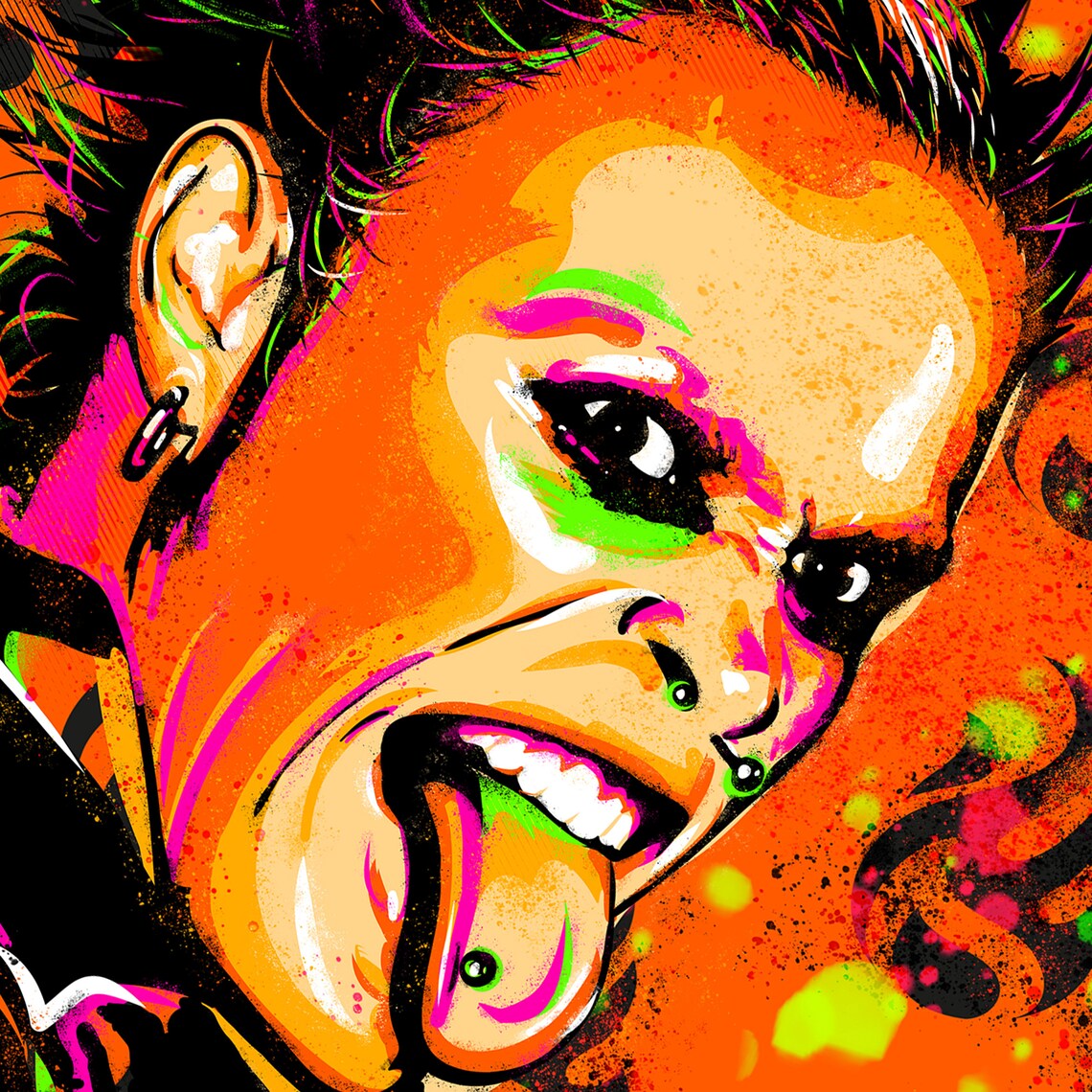 Keith Flint the Prodigy Illustration Pop Art Print - Etsy UK