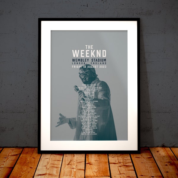 The Weeknd Wall Art - Etsy