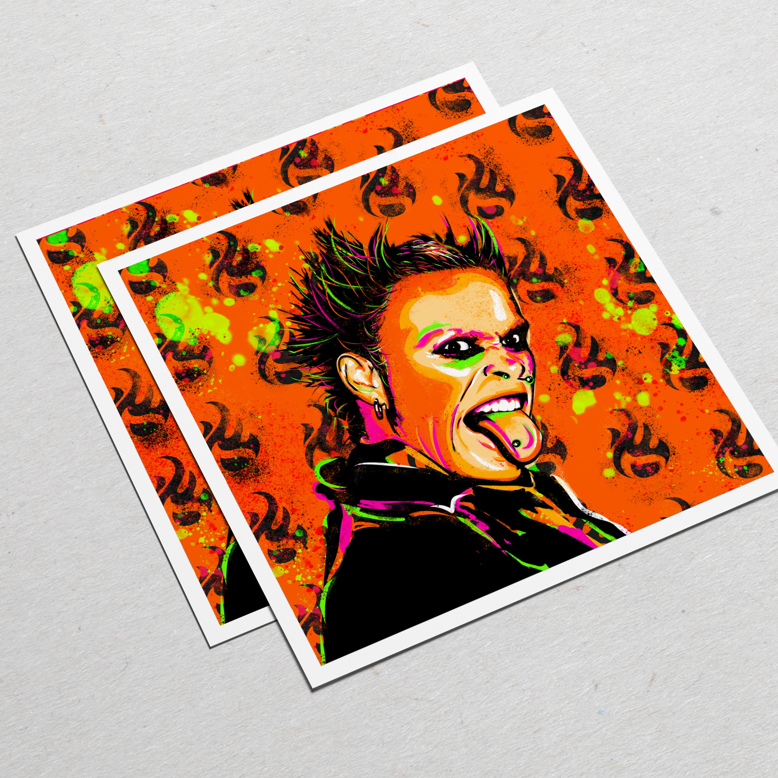 Keith Flint The Prodigy Illustration Pop Art Print | Etsy
