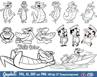 Gator Outline Svg - Etsy