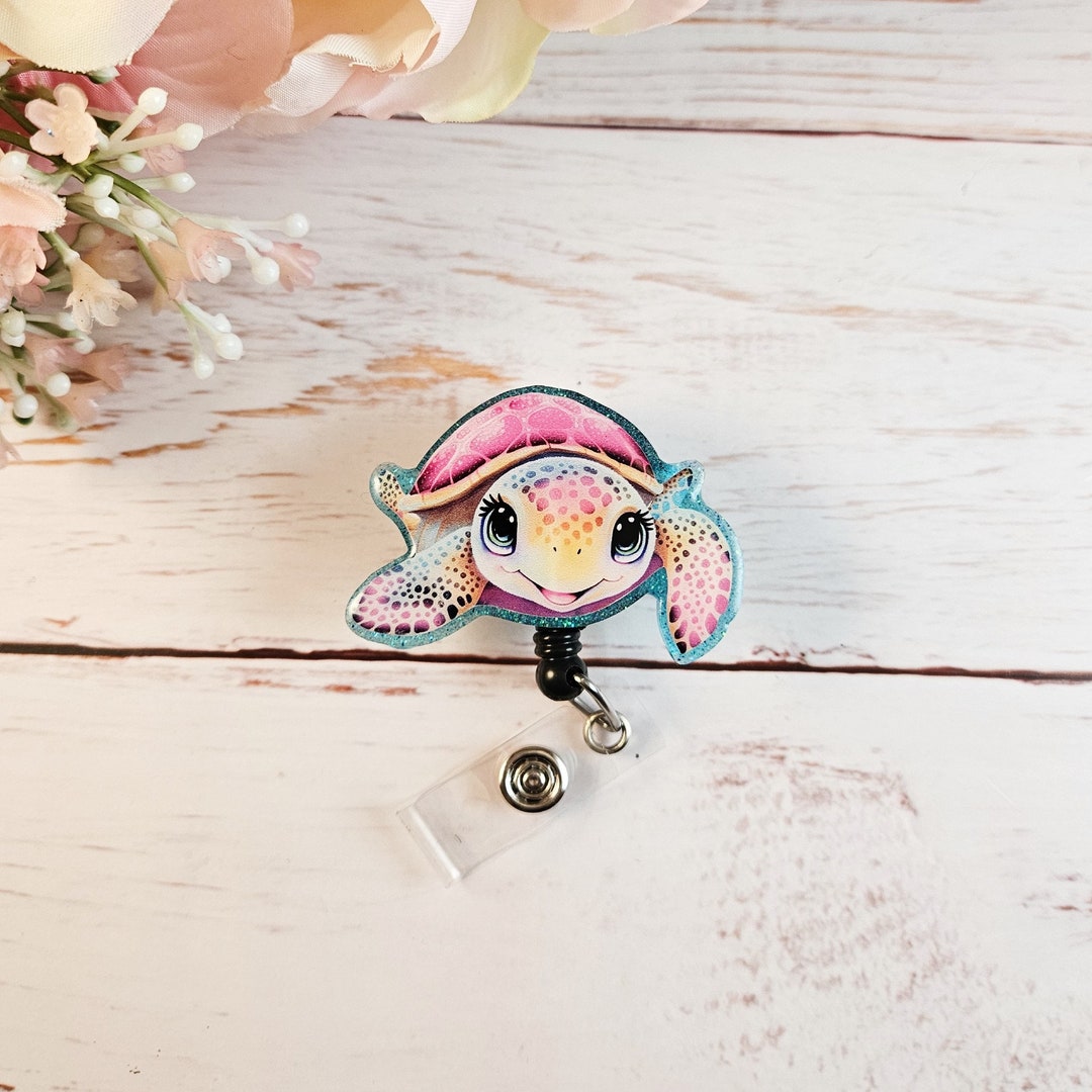 Turtle Badge Clip Nurse Gift for Office RN ID Display - Etsy