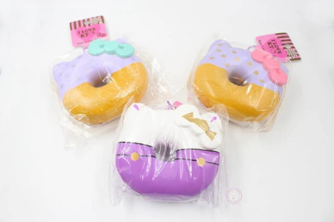 Slow Rising Squishy Toy/squishies Sanrio Snowy X Hello Kitty Donuts - Etsy