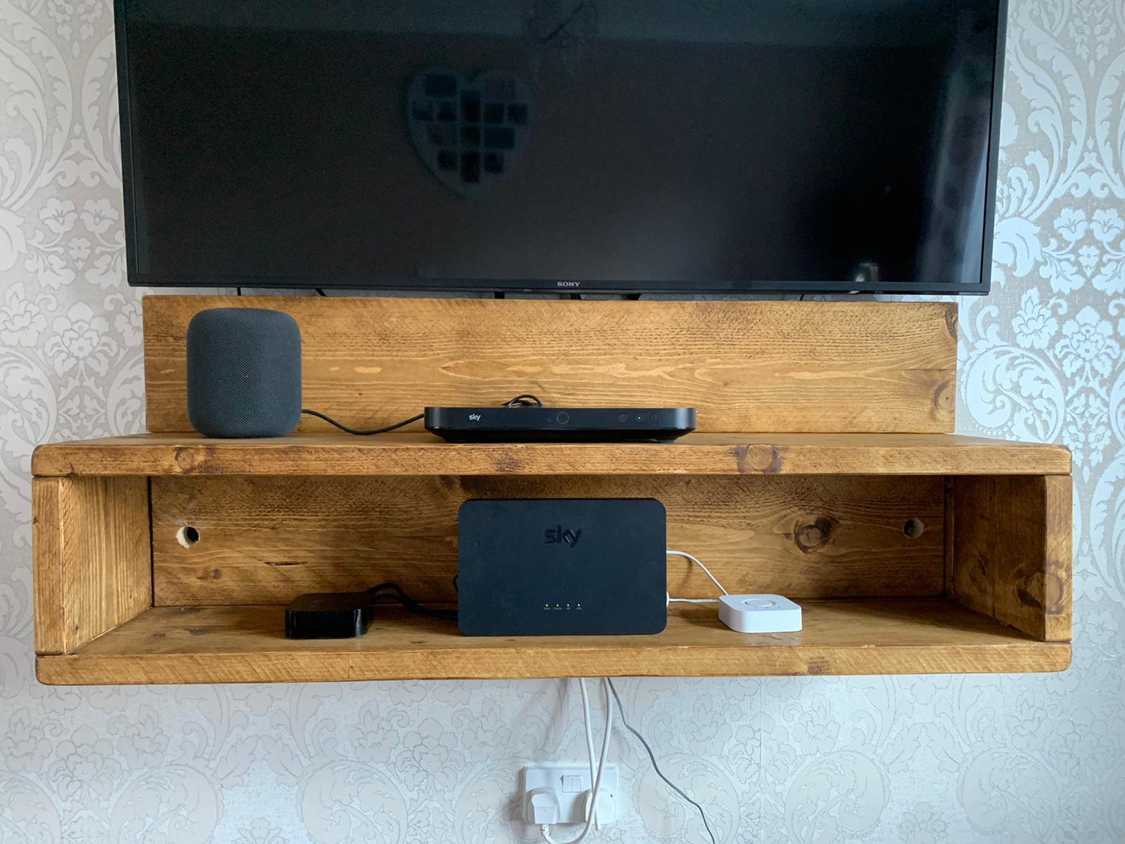 Floating TV Shelf | Modern | Rustic | Classic | Tv | Handmade - Etsy UK