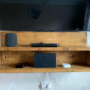 Floating TV Shelf | Modern | Rustic | Classic | Tv | Handmade - Etsy UK