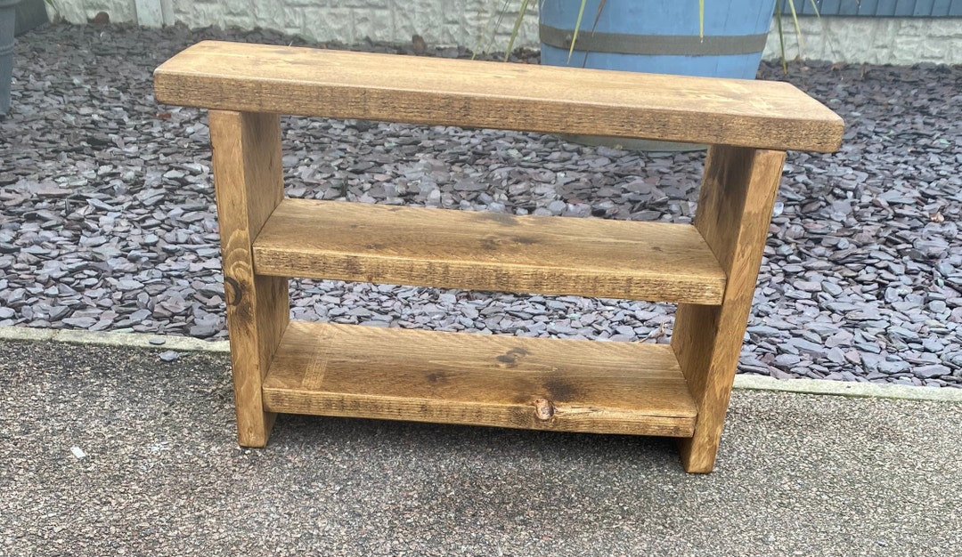 Rustic Scaffold Board Shoe Bench – Handmade Wooden Hallway Bench With ...