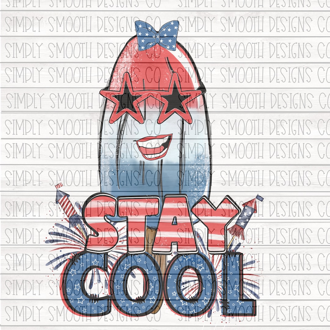 Stay Cool Girl Popsicle Png Download - Etsy